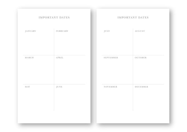 Pocket Planner Refill, Tarihli / 2026 - Chapters